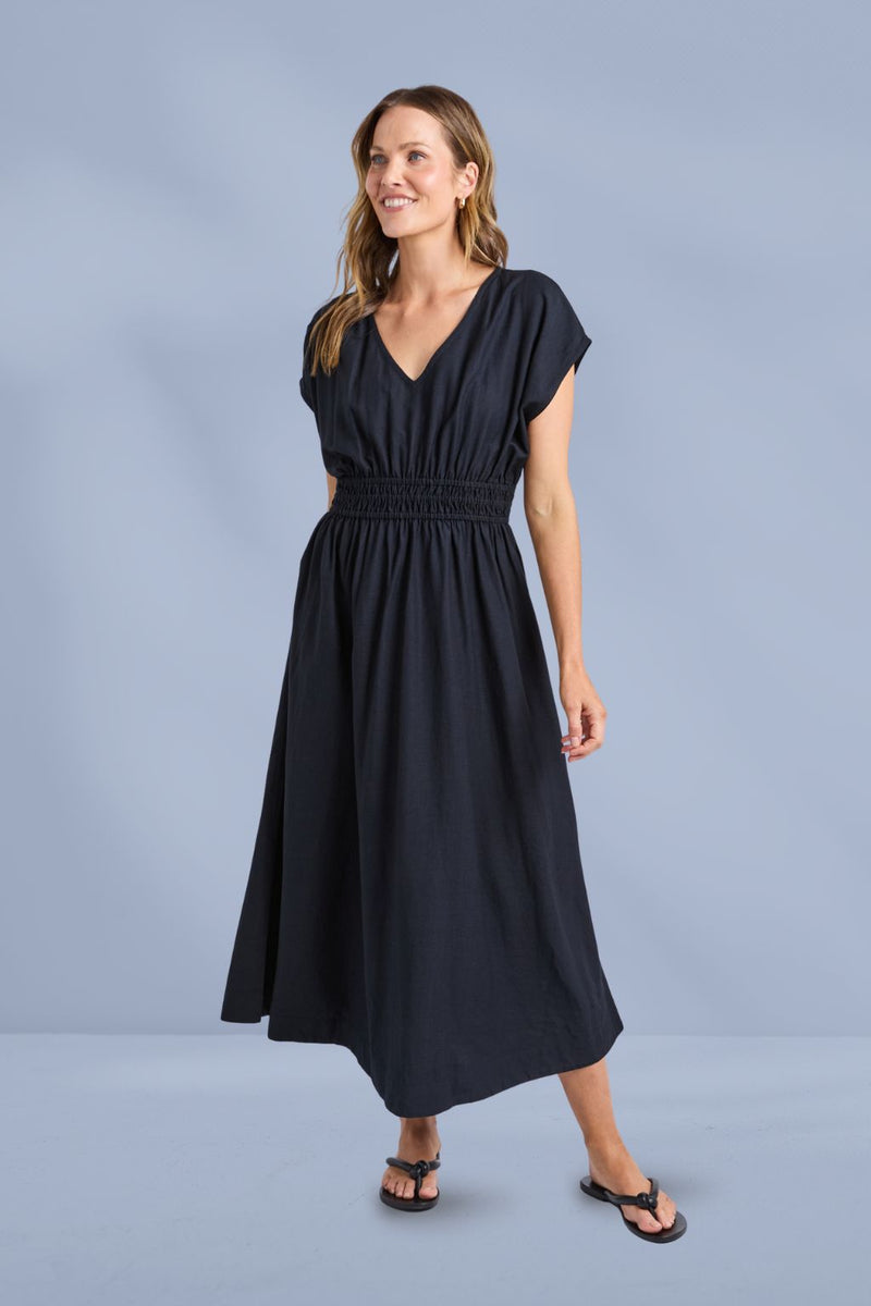 Elm Misty Dress Navy Elm – Boxhill