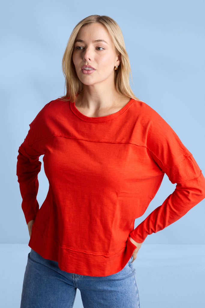 Foxwood Jayne Throw On Top Bright Red Foxwood – Boxhill