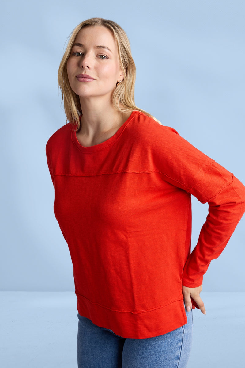 Foxwood Jayne Throw On Top Bright Red Foxwood – Boxhill