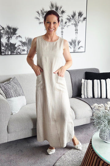 Mi Moso Ava Dress Linen Mi Moso – Boxhill